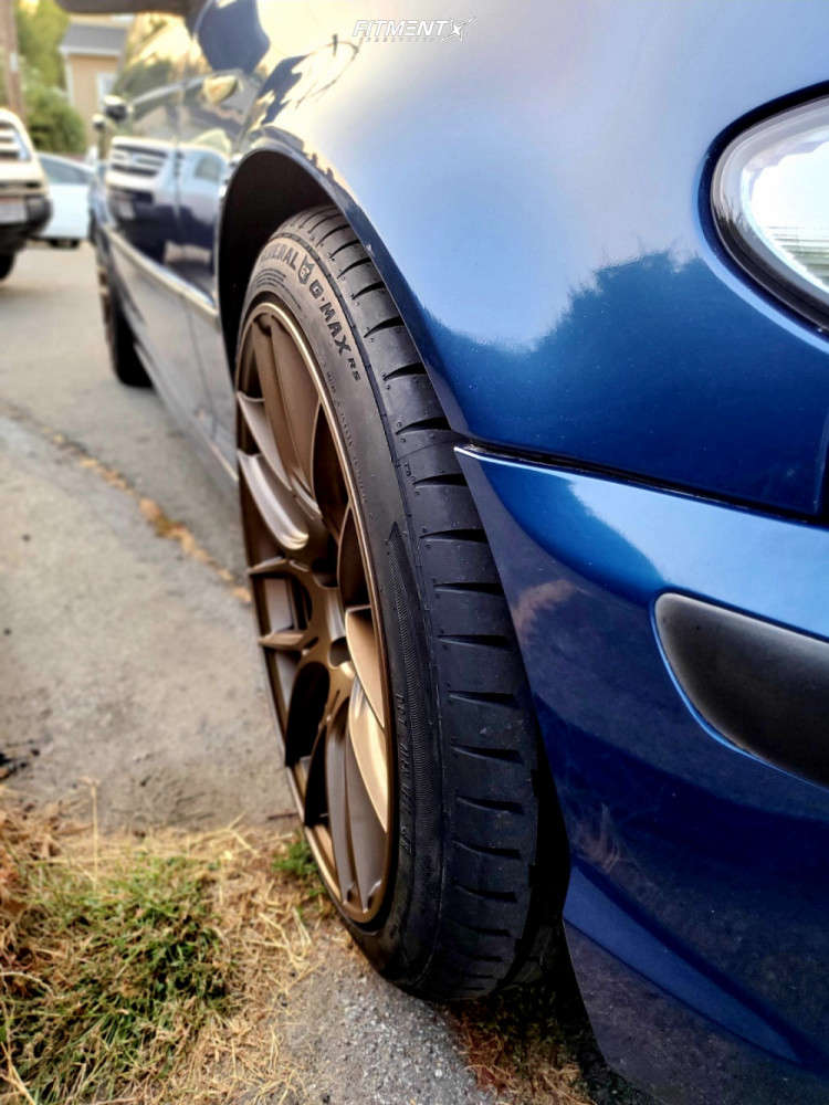 2002 BMW 325i Base with 18x8.5 Aodhan Ah-x and General 225x40 on Stock ...