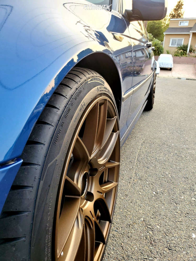 2002 BMW 325i Base with 18x8.5 Aodhan Ah-x and General 225x40 on Stock ...