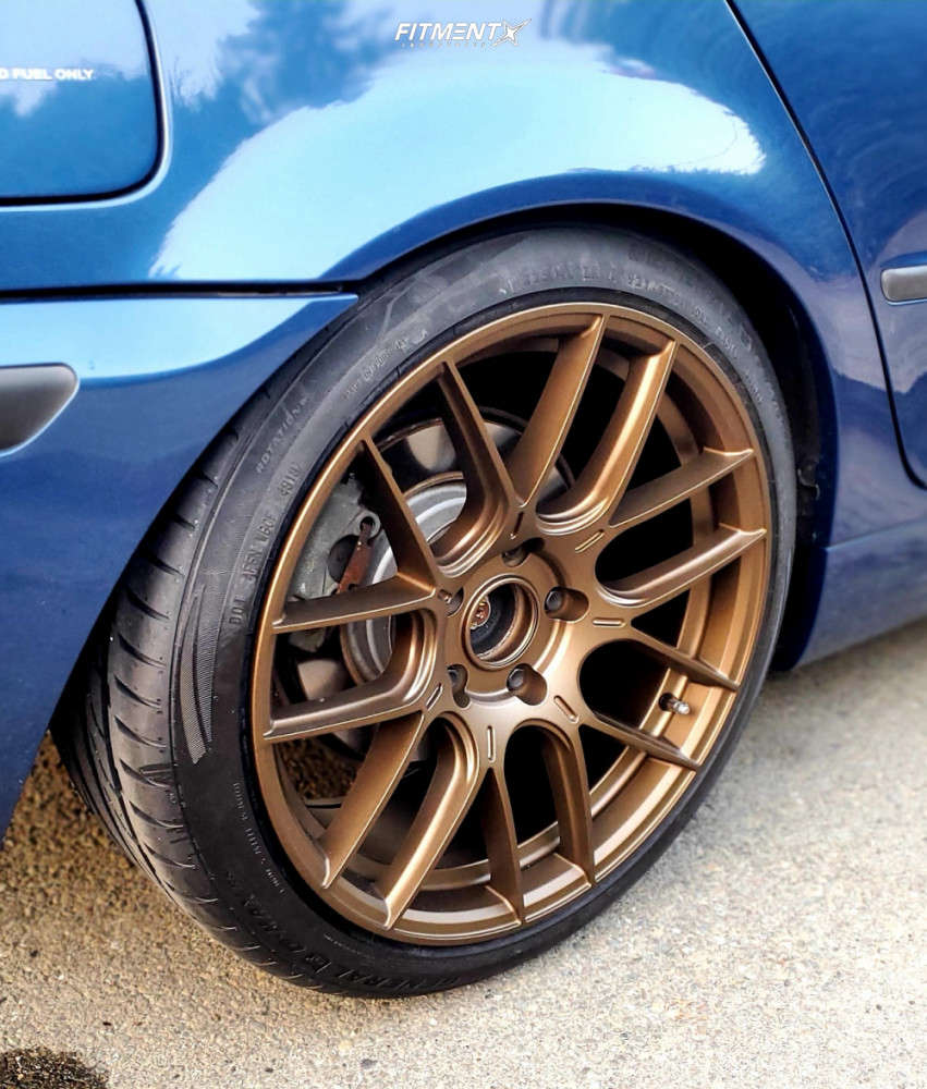 2002 BMW 325i Base with 18x8.5 Aodhan Ah-x and General 225x40 on Stock ...