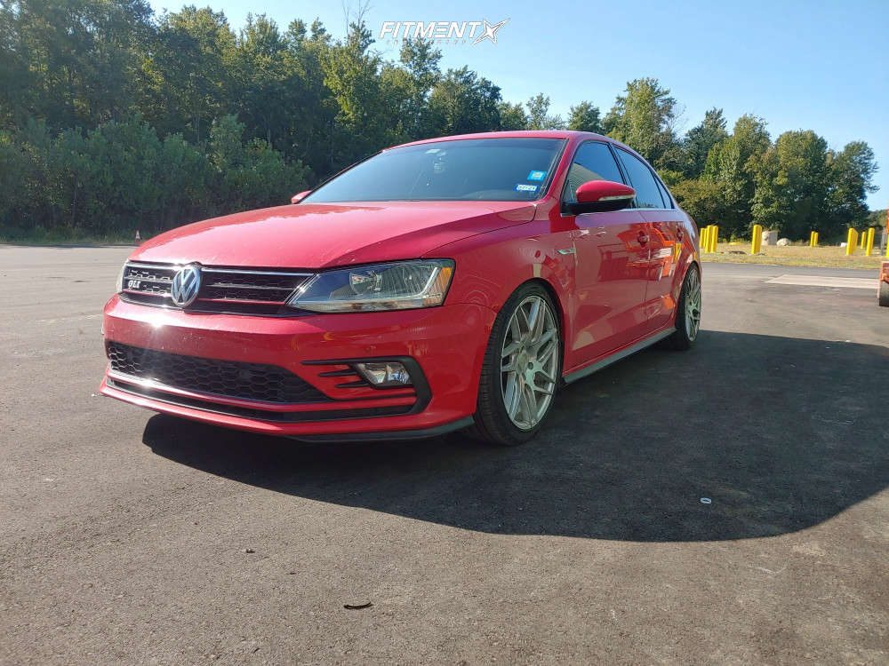 2017 Volkswagen Jetta GLI with 18x8 Aodhan Ls008 and Zeetex 225x40 on ...