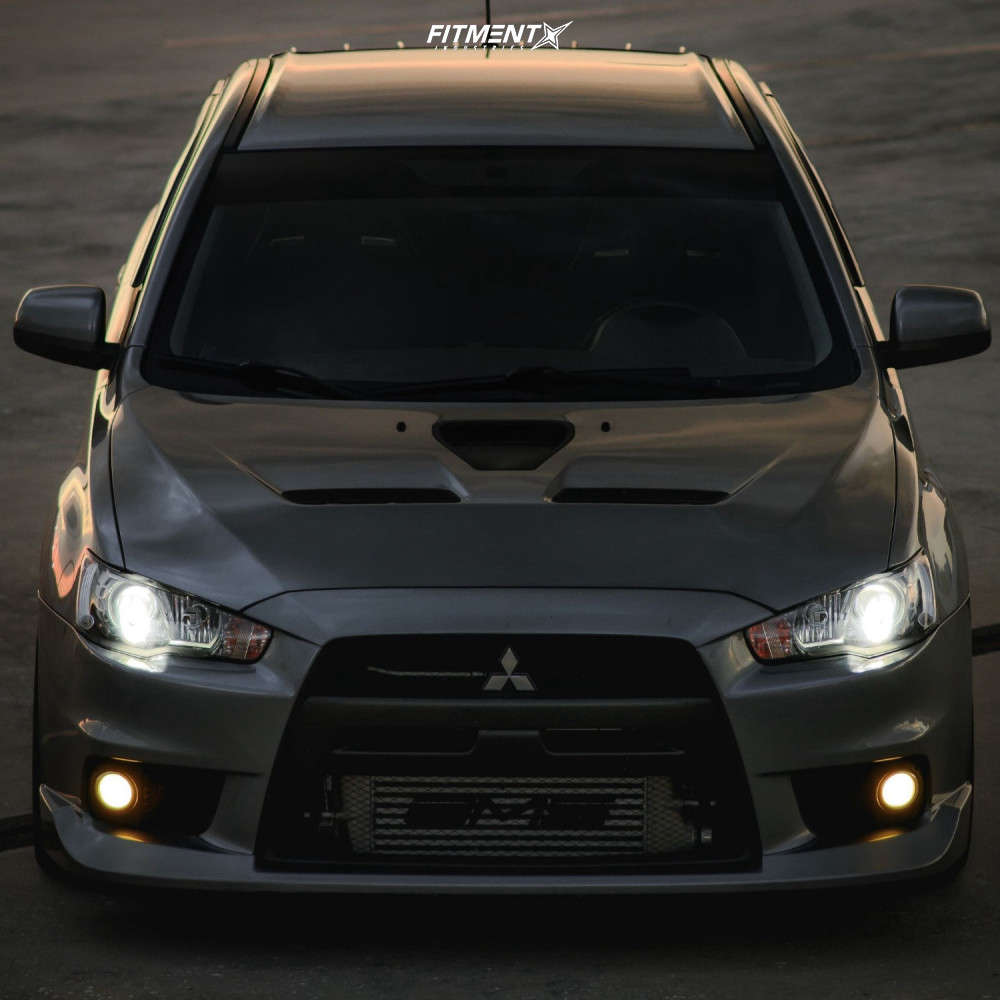 2013 Mitsubishi Lancer Evolution GSR with 18x9.5 Rota Grid and Hankook ...
