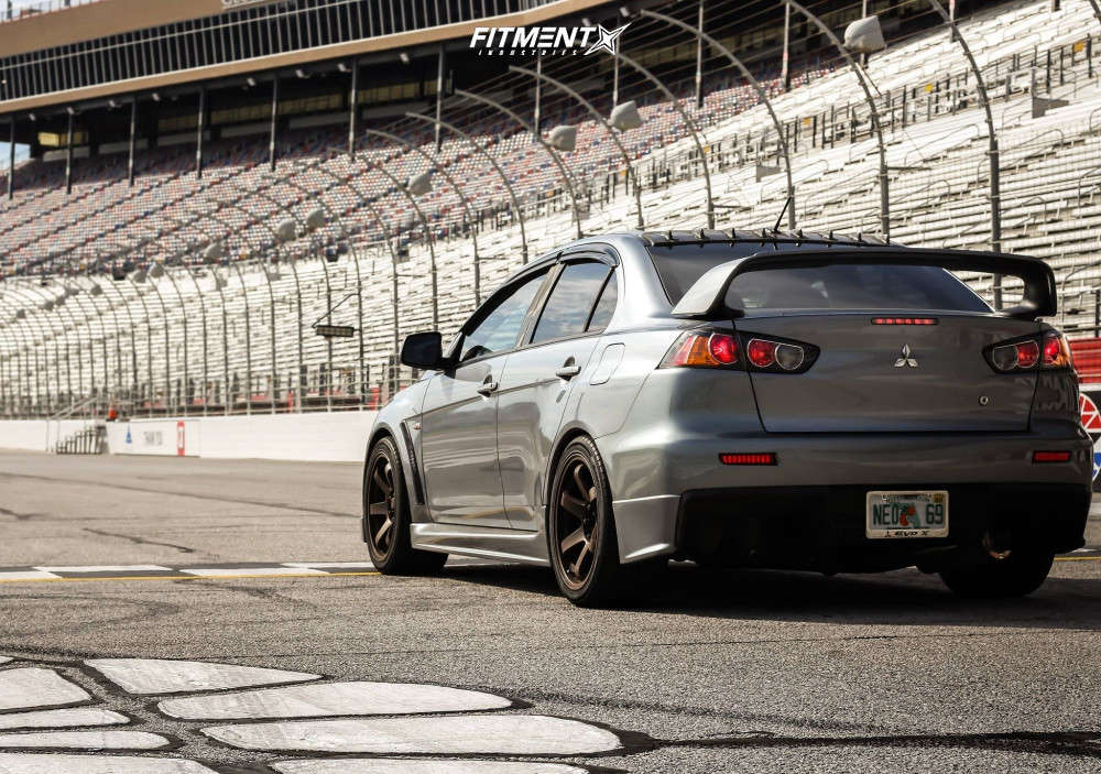 2013 Mitsubishi Lancer Evolution GSR with 18x9.5 Rota Grid and Hankook ...