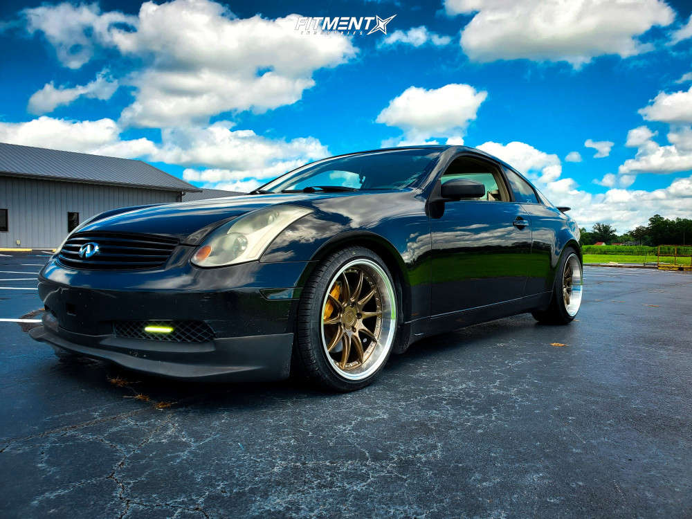 2004 INFINITI G35 Rwd 2dr Coupe w/Leather (3.5L 6cyl 6M) with 19x9.5 ...