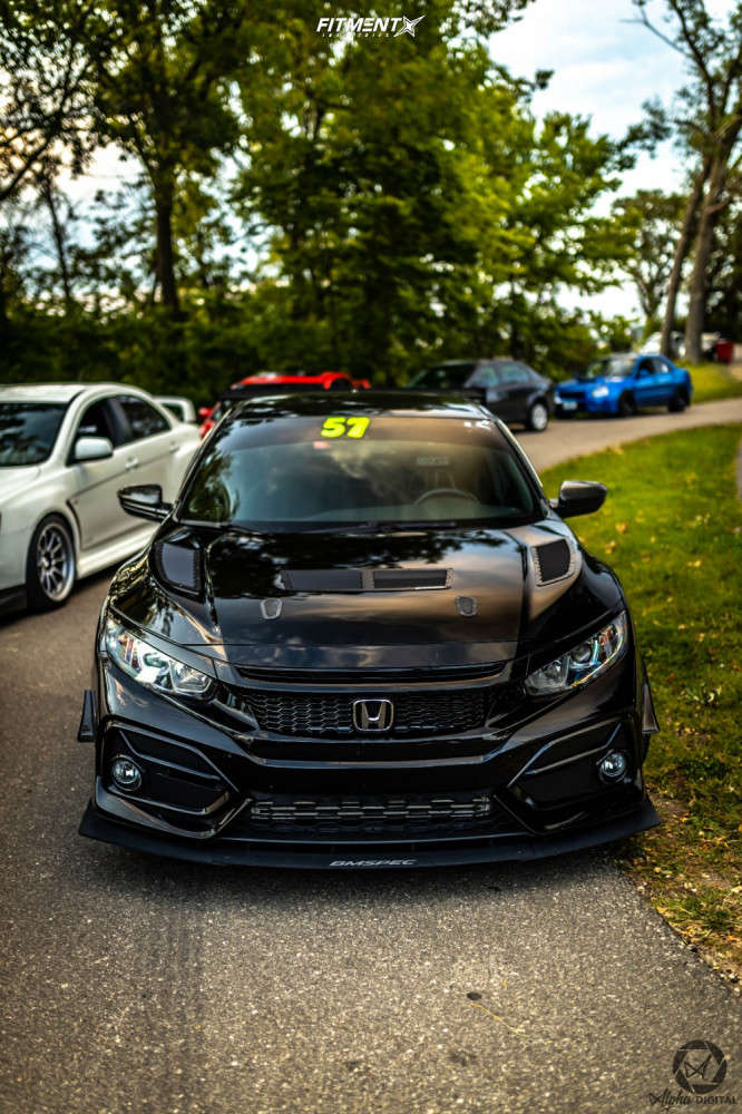 2017 Honda Civic LX with 18x9.5 Konig Freeform and Falken 255x35 on ...