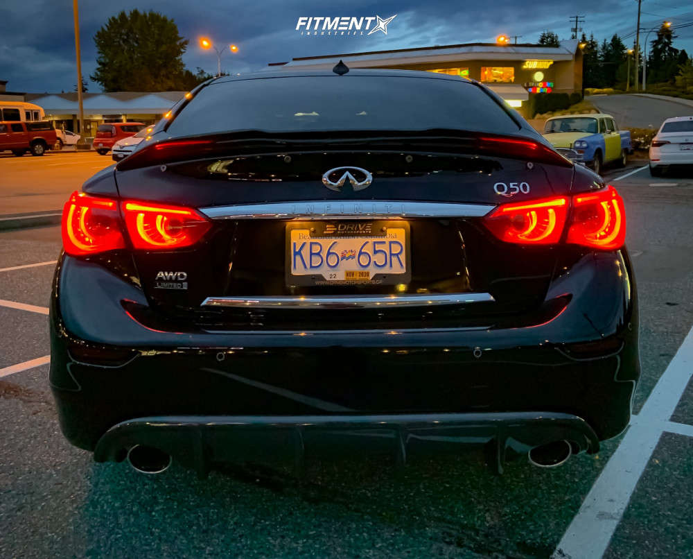 2015 INFINITI Q50 Premium with 20x10.5 Velgen Vmb9 and Firestone 275x35 ...