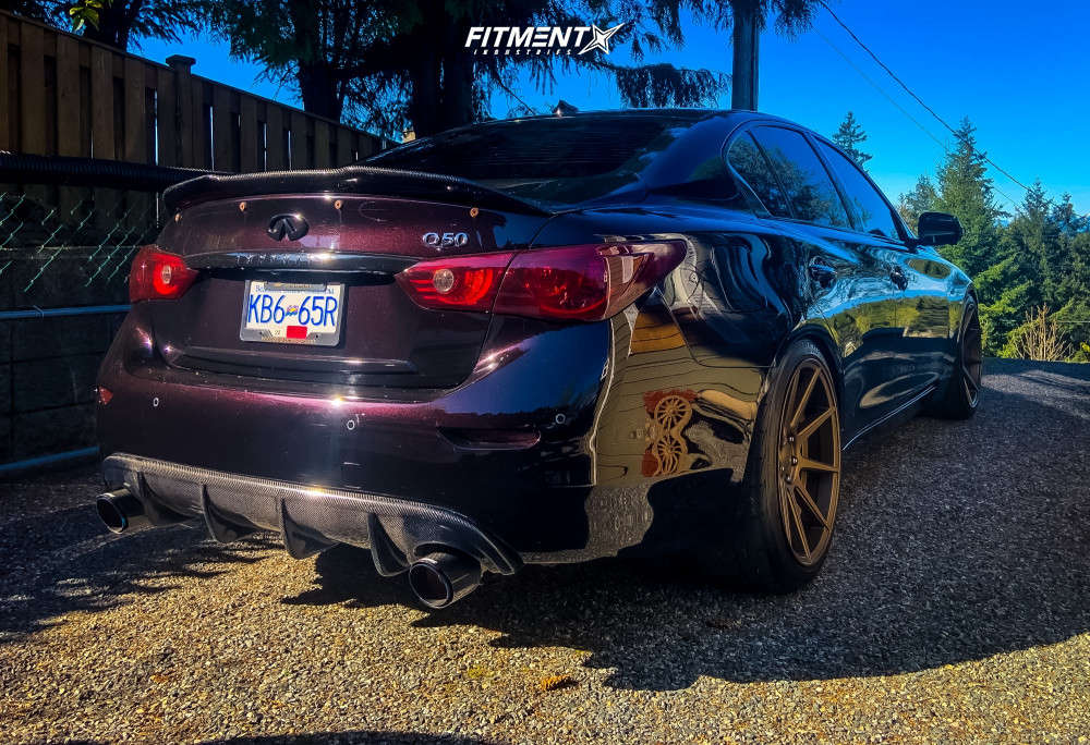2015 INFINITI Q50 Premium with 20x10.5 Velgen Vmb9 and Firestone 275x35 ...
