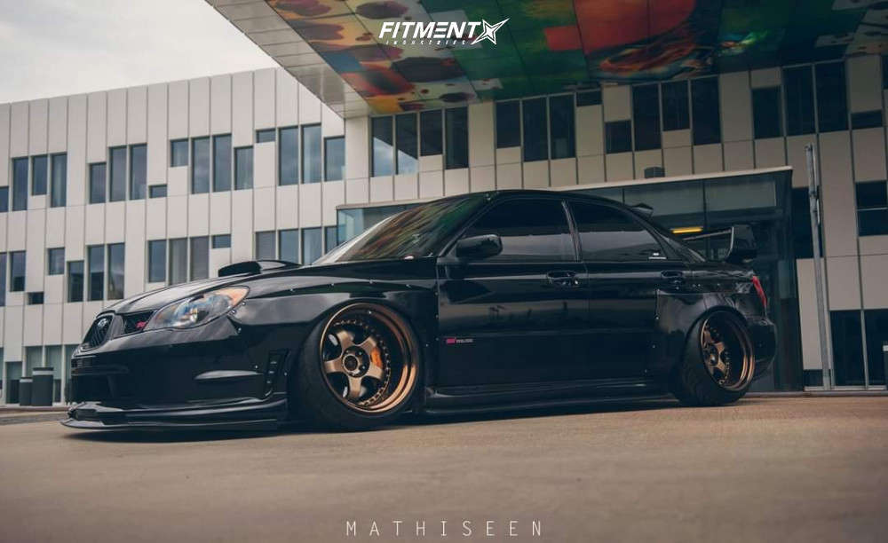 2006 Subaru Impreza WRX STI with 18x12.5 Work Meister S1 3p and Federal ...