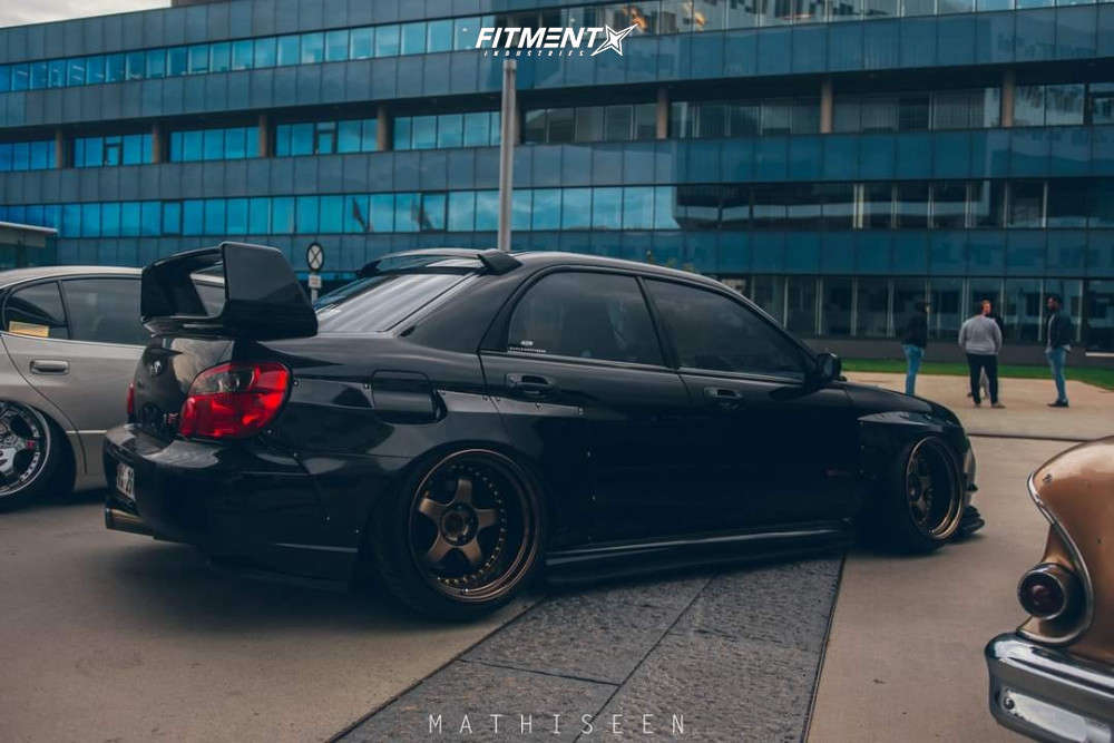 2006 Subaru Impreza WRX STI with 18x12.5 Work Meister S1 3p and Federal ...