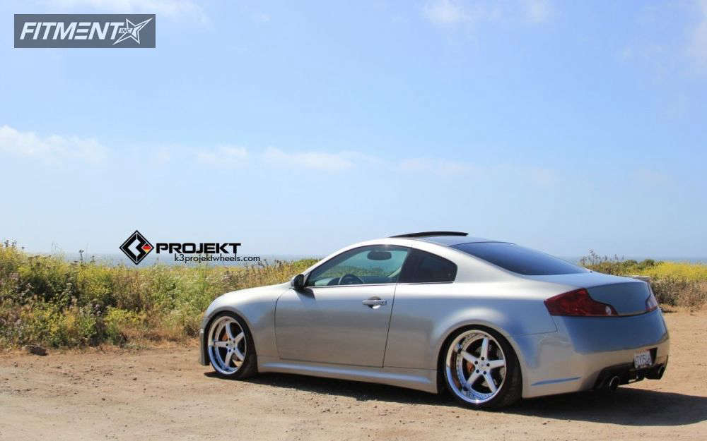 2006 INFINITI G35 2dr Coupe (3.5L 6cyl 6M) with 20x9 K3 Projekt Projekt ...