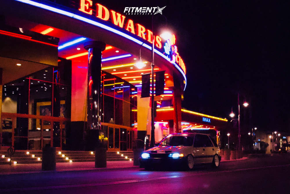 1989 Honda Civic Wagovan with 16x8 Diamond Racing Smoothie and Federal ...