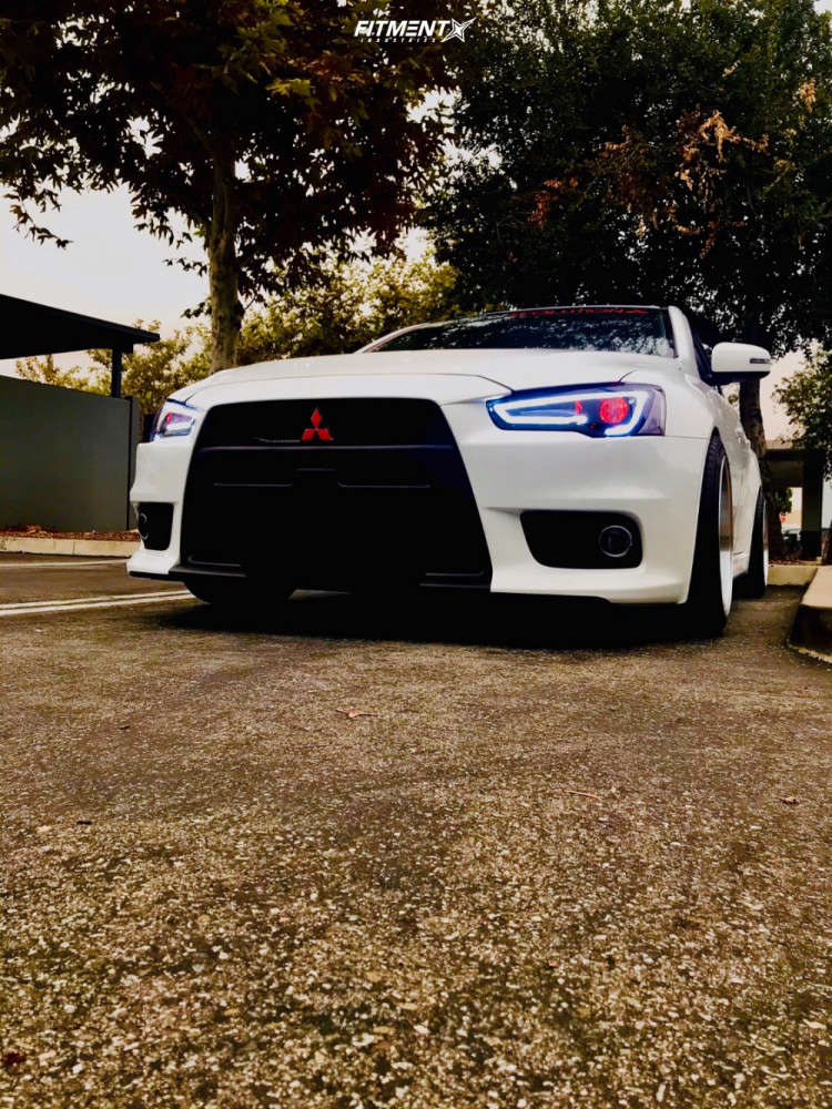 2015 Mitsubishi Lancer Evolution GSR with 18x10.5 ESR Cs11 and Hankook ...