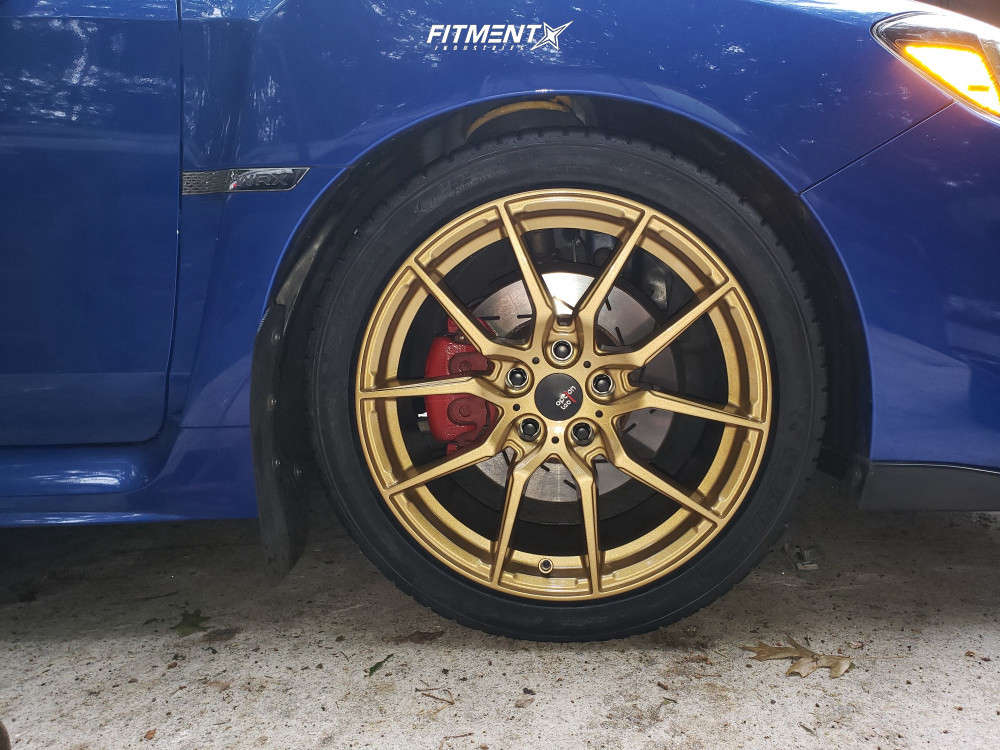 2018 Subaru WRX Limited with 18x8.5 Option Lab R716 and Michelin 245x40 ...