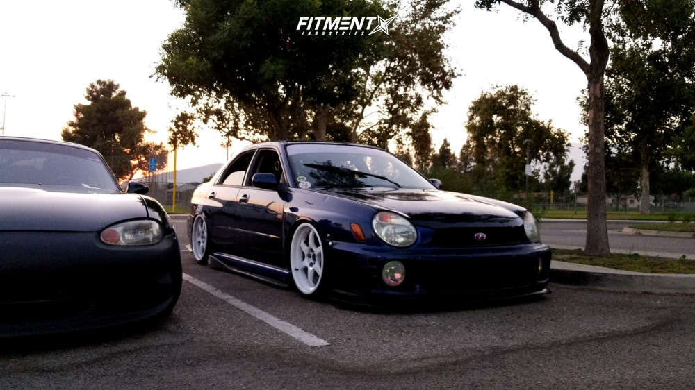 2002 Subaru Impreza RS with 18x8.5 Aodhan Ah08 and Lionhart 215x35 on ...