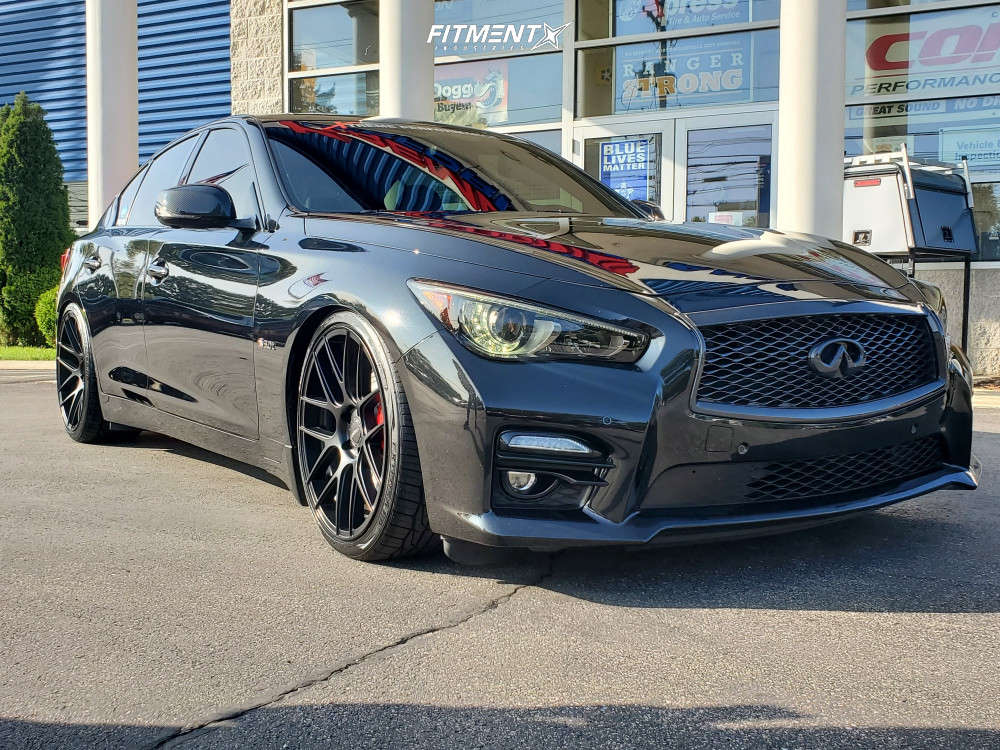 2017 INFINITI Q50 Red Sport with 20x9 Velgen Vmb7 and Toyo Tires 245x35 ...