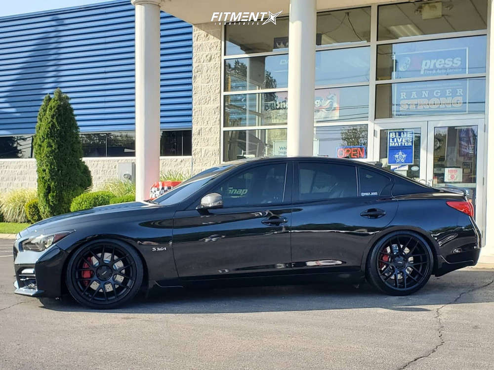 2017 INFINITI Q50 Red Sport with 20x9 Velgen Vmb7 and Toyo Tires 245x35 ...