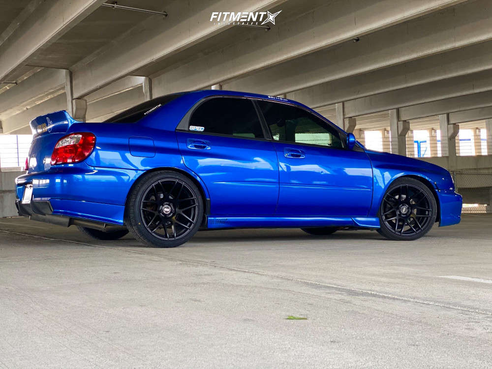 2002 Subaru WRX WRX with 18x9.5 ESR Rf1 and Ironman 255x35 on Coilovers ...