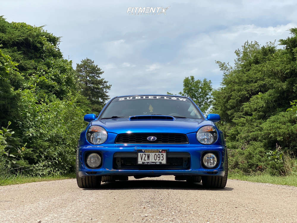 2002 Subaru WRX WRX with 18x9.5 ESR Rf1 and Ironman 255x35 on Coilovers ...
