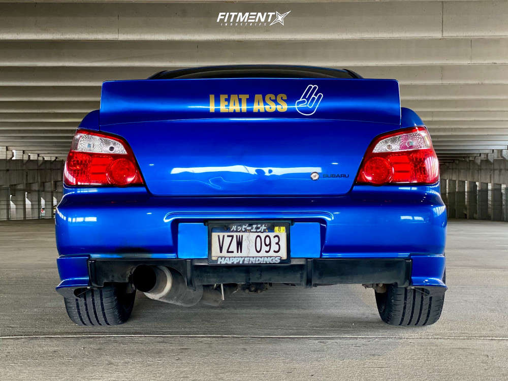 2002 Subaru WRX WRX with 18x9.5 ESR Rf1 and Ironman 255x35 on Coilovers ...