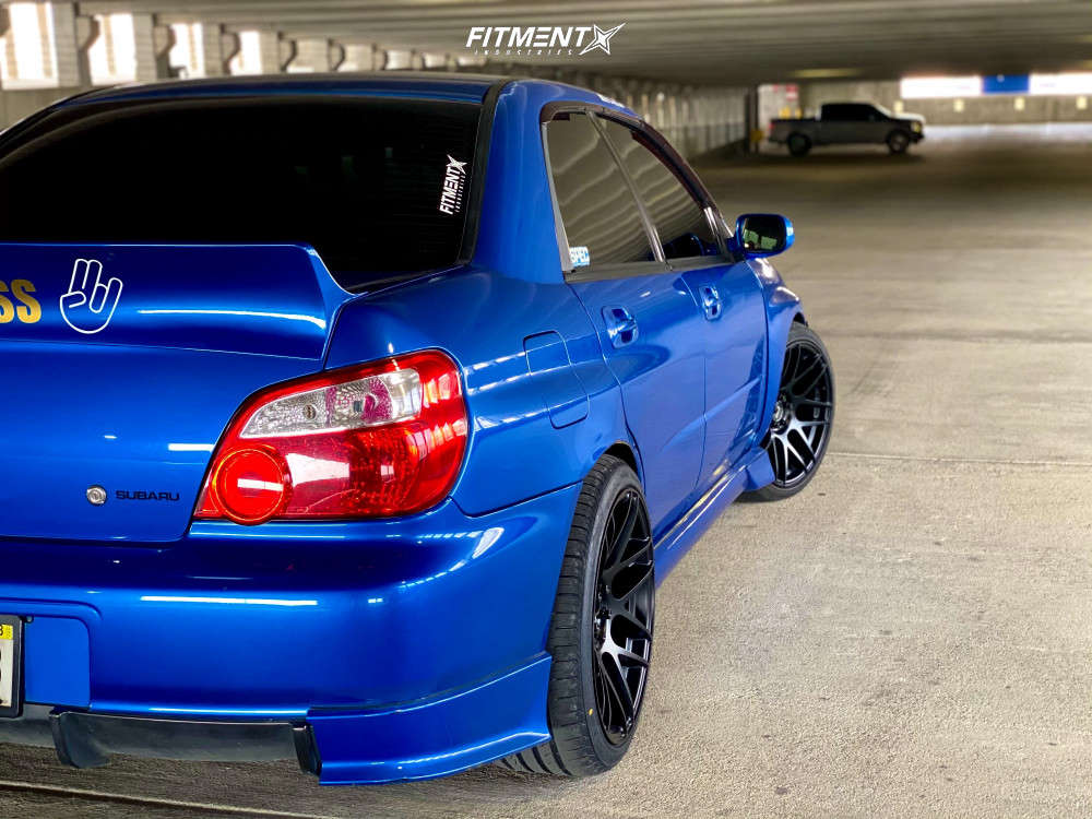 2002 Subaru WRX WRX with 18x9.5 ESR Rf1 and Ironman 255x35 on Coilovers ...