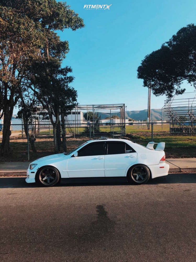2002 Lexus IS300 Base with 18x9.5 AVID1 AV6 and Achilles 235x45 on ...