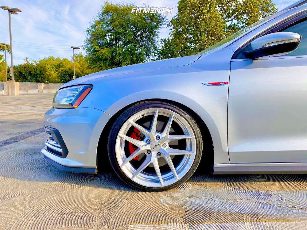2016 Volkswagen Jetta GLI SEL with 18x8.5 Rotiform Flg and Kumho 215x35 ...