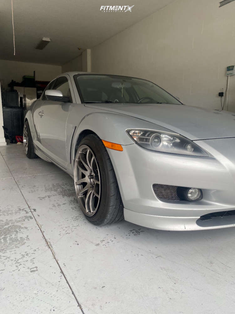 2005 Mazda RX-8 Base with 18x9.5 Vordoven Forme 9 and Firestone 225x45 ...