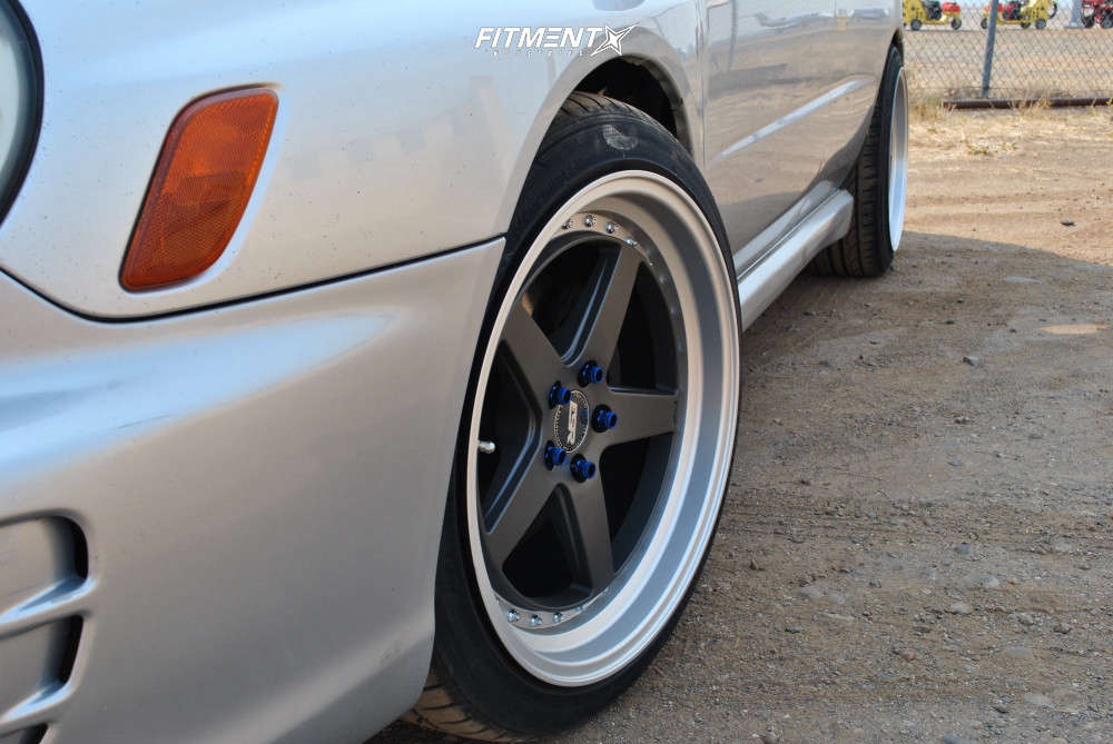 2002 Subaru WRX WRX with 18x9.5 ESR Cs5 and Hankook 235x40 on Lowering ...