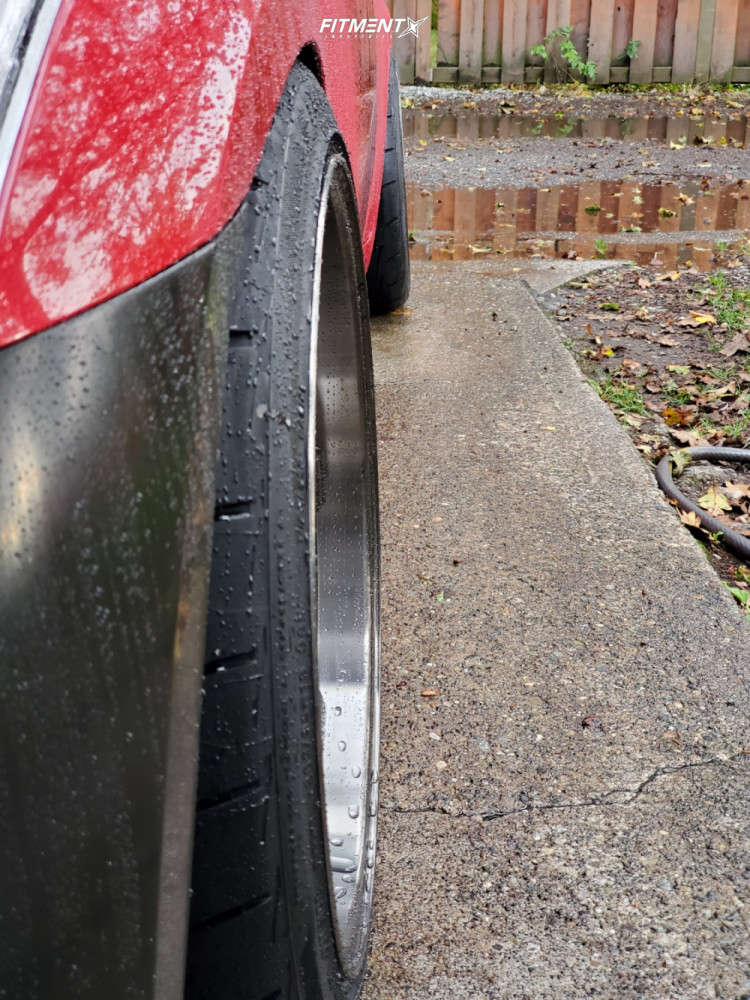 2008 INFINITI G35 Sport with 19x10.5 Rays Engineering Te37 and ...