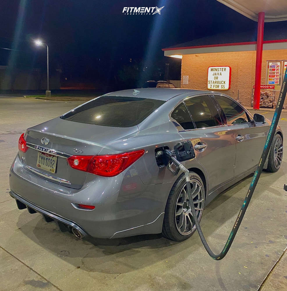 2015 INFINITI Q50 Base with 19x9.5 AVID1 AV20 and Firestone 235x40 on ...