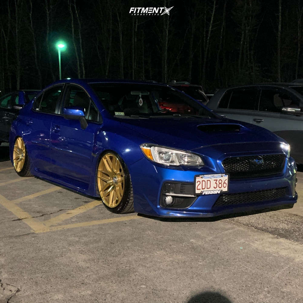 2017 Subaru WRX Premium with 18x9.5 F1R F18 and Michelin 225x40 on Air ...