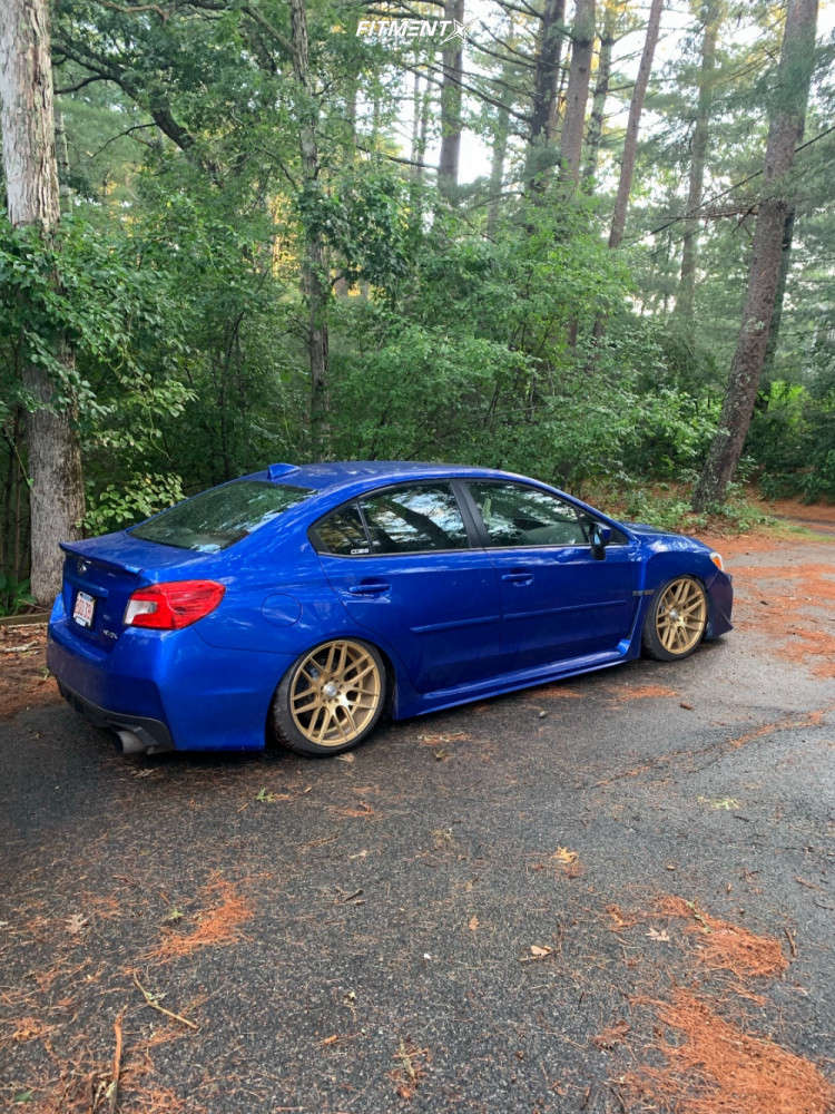 2017 Subaru WRX Premium with 18x9.5 F1R F18 and Michelin 225x40 on Air ...