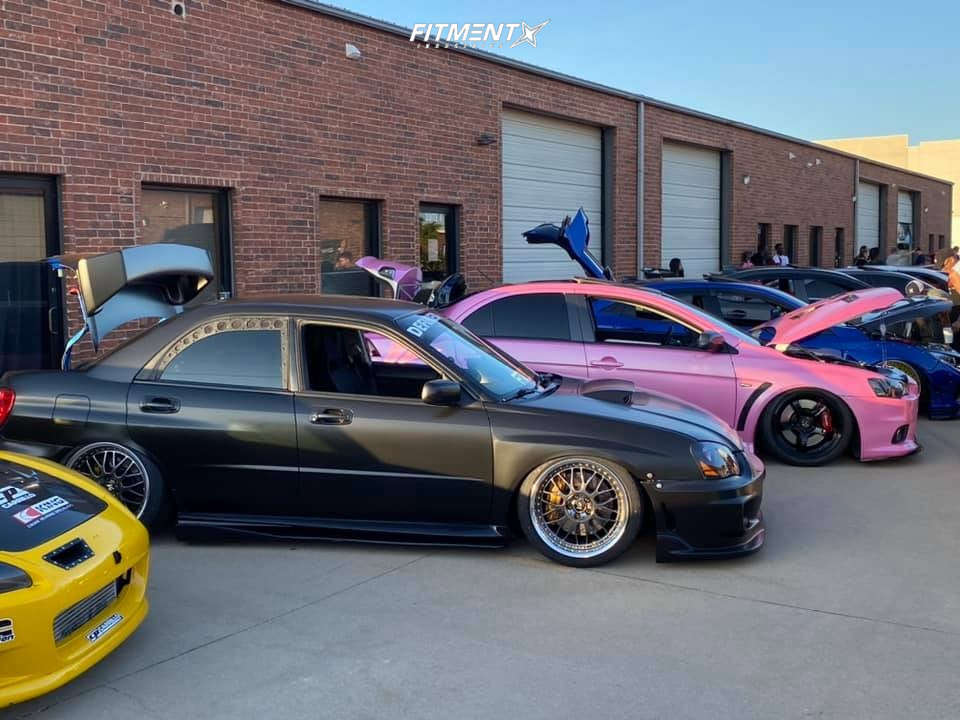 2004 Subaru WRX Base with 18x9.5 Work Vs Xx and Federal 225x40 on Air ...