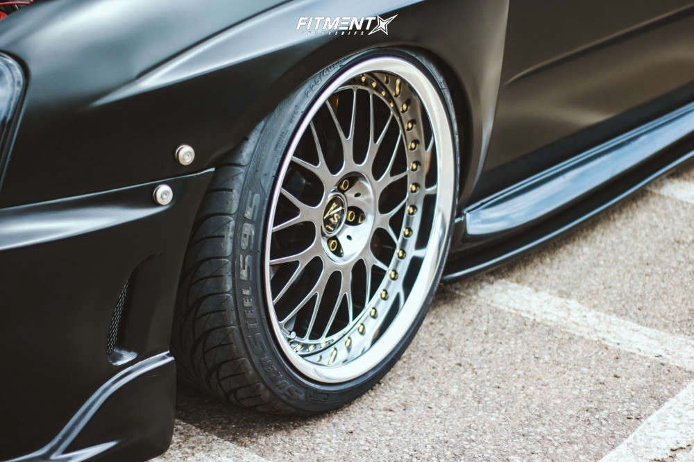 2004 Subaru WRX Base with 18x9.5 Work Vs Xx and Federal 225x40 on Air ...