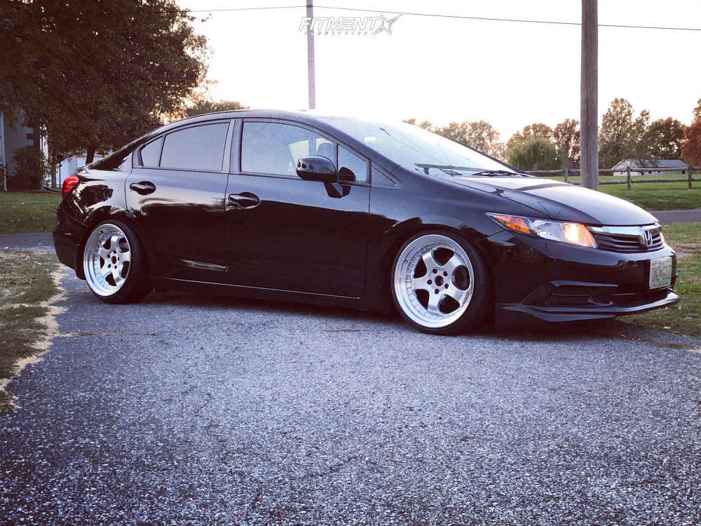 2012 Honda Civic EX with 18x9.5 ESR Sr06 and Westlake 215x35 on ...