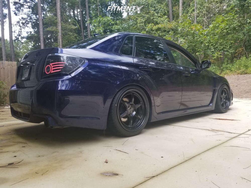 2012 Subaru WRX Base with 18x9.5 Kansei Roku and Falken 245x35 on Air ...