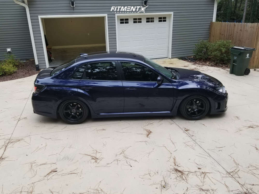 2012 Subaru WRX Base with 18x9.5 Kansei Roku and Falken 245x35 on Air ...