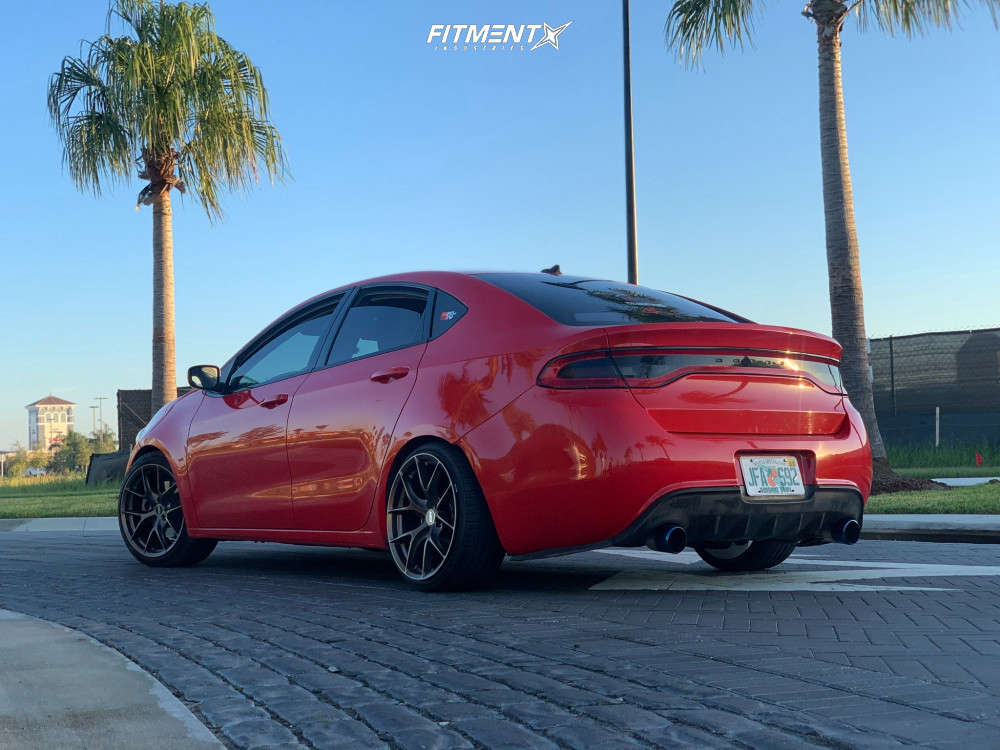 2016 Dodge Dart SXT with 18x9.5 ESR Forged RF2 and Atrezzo 215x35 on ...