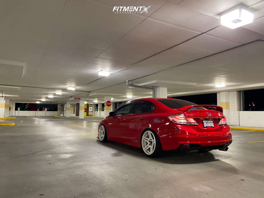 2015 Honda Civic Si with 18x9 Cosmis Racing S5r and Nankang 215x40 on ...