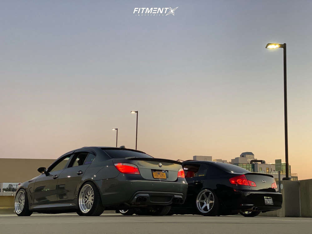 2008 BMW 528xi Base with 19x9.5 ESR Sr05 and Cosmo 275x30 on Coilovers | 1307901 | Fitment ...