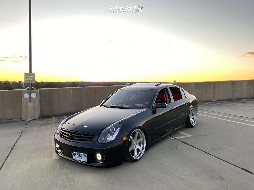 2006 INFINITI G35 X with 19x9.5 ESR Sr07 and Michelin 225x35 on Air ...
