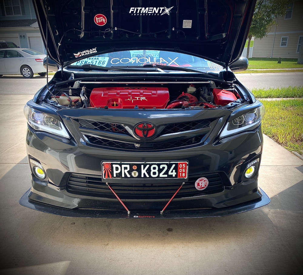 2013 Toyota Corolla S with 18x9.5 XXR 567 and Federal 245x40 on Stock ...
