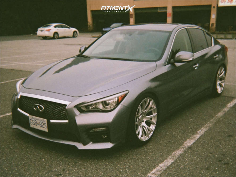 2014 INFINITI Q50 Hybrid Sport with 19x9.5 ESR Sr12 and Continental ...
