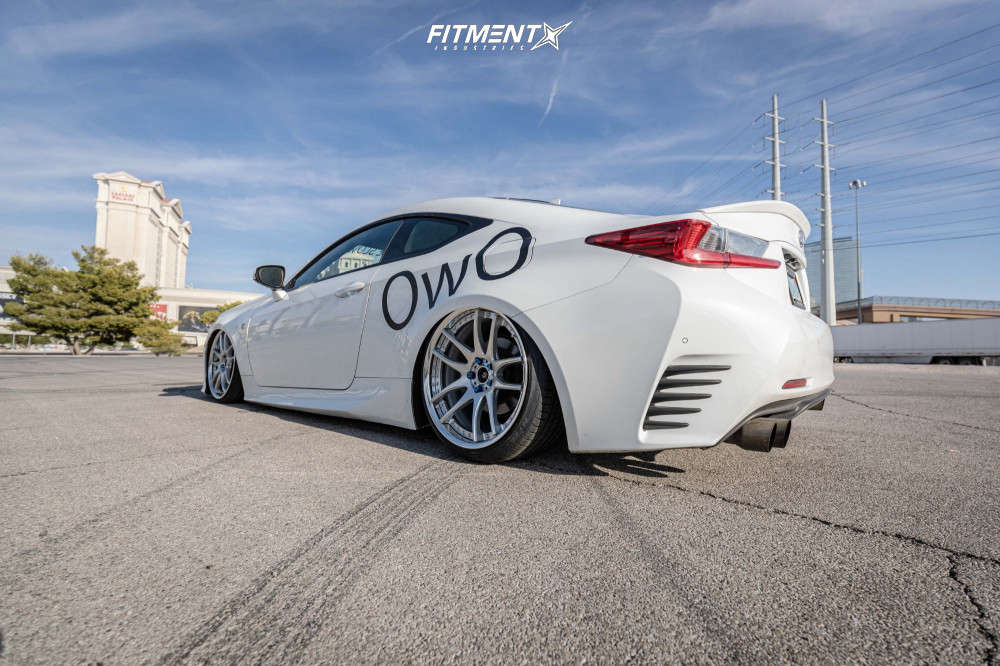 2017 Lexus RC200t F Sport with 20x9 Work Emotion Cr 3p and Nexen 225x30 ...