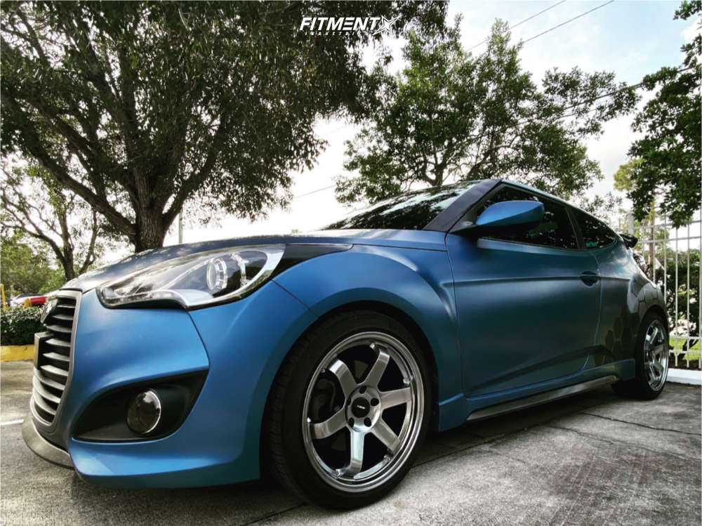 2016 Hyundai Veloster Rally Edition with 18x8.5 AVID1 AV6 and Michelin ...