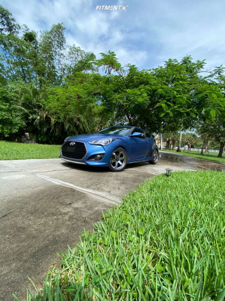 2016 Hyundai Veloster Rally Edition with 18x8.5 AVID1 AV6 and Michelin ...