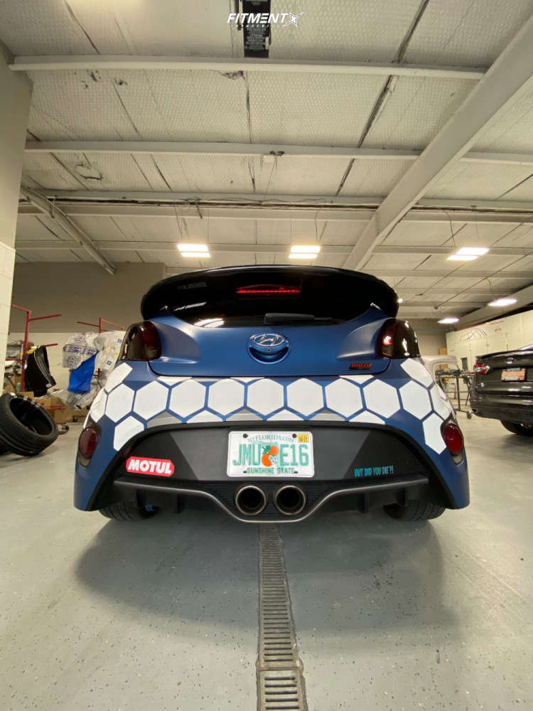 2016 Hyundai Veloster Rally Edition with 18x8.5 AVID1 AV6 and Michelin ...