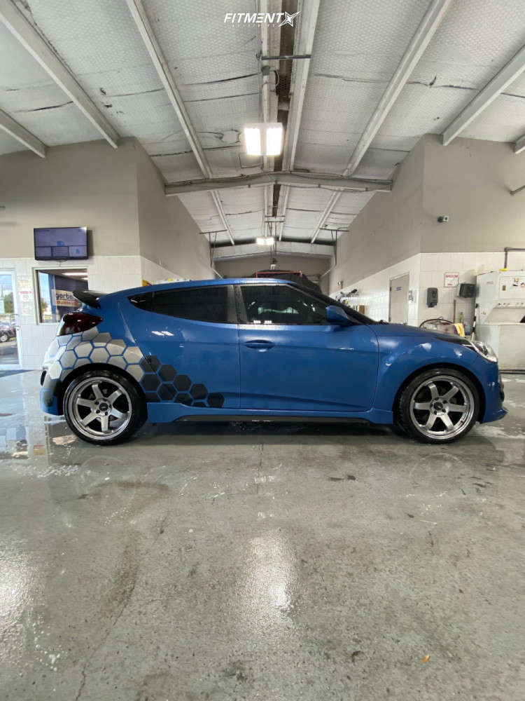 2016 Hyundai Veloster Rally Edition with 18x8.5 AVID1 AV6 and Michelin ...
