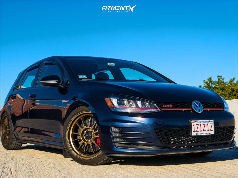 2017 Volkswagen GTI SE with 18x8.5 Konig Hypergram and Michelin 225x40 ...