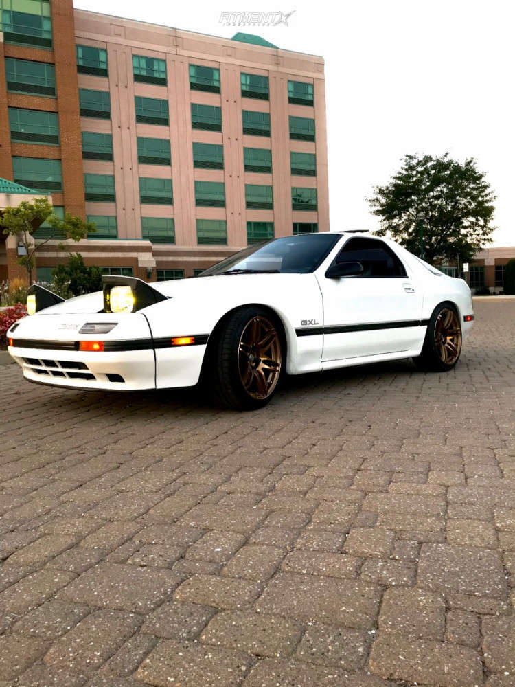 1988 Mazda RX-7 GXL with 18x8.5 Cosmis Racing Mrii and Yokohama 225x45 ...
