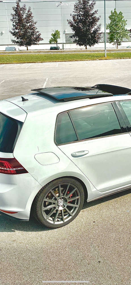 2015 Volkswagen GTI SE with 18x7.5 Drag Concepts R16 and Dunlop 225x40 ...